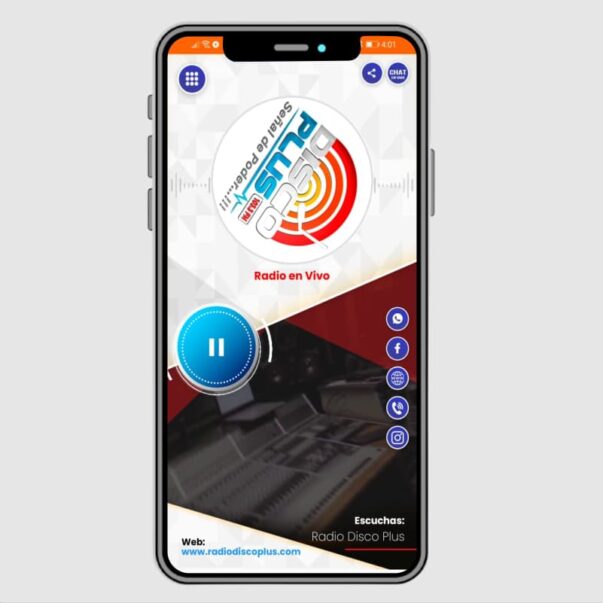 Aplicacion radio Disco Plus